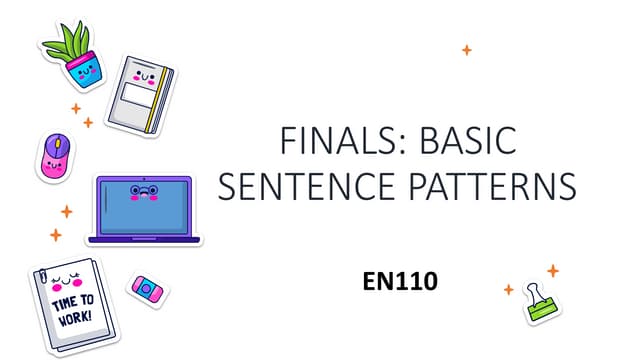 Basic sentence patterns | PPTX
