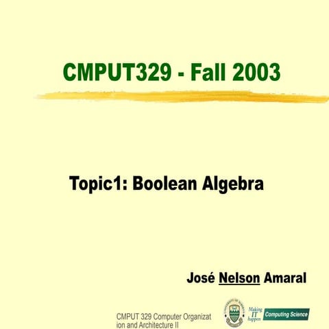 Topic1-BooleanLogic.PPT This is basics boolean alg | PPT