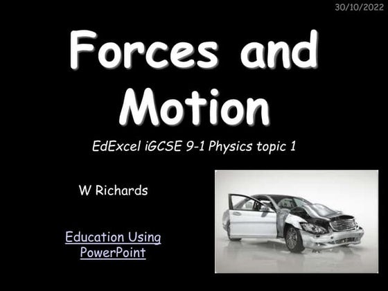Motion - Distance time graphs and speed time graphs.pptx | Physics | Science