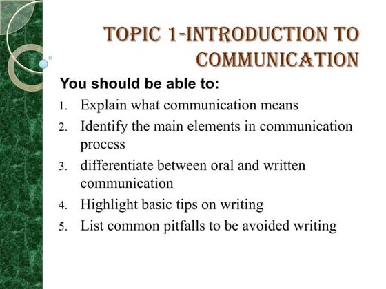 Communication skills | PPT
