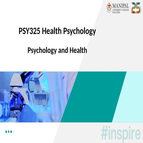 Health Psychology Topic 1 - Psychology and Health.pptx