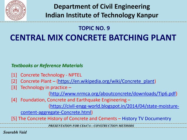Quality control audit for RMC Plants | PDF