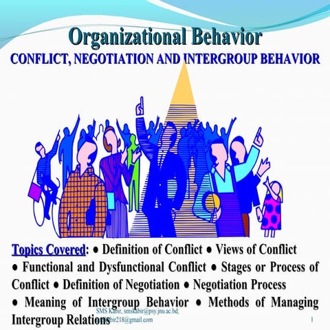 Conflict, Negotiation, and Intergroup Behavior | PPT