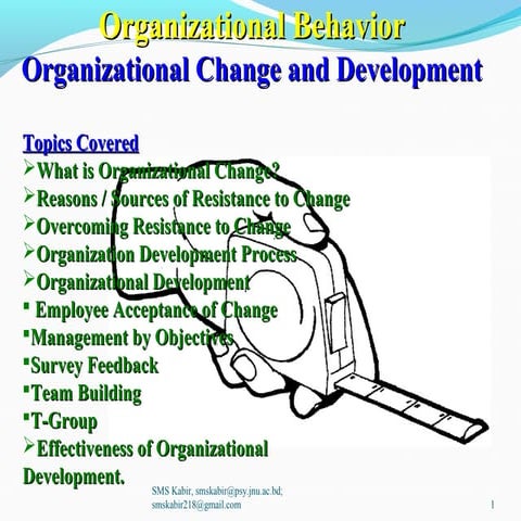 Organizational Change and Development | PPT | Business | Business and ...