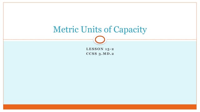 Presentation litres-and-millilitres | PPT
