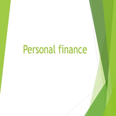 Personal finance | PPTX