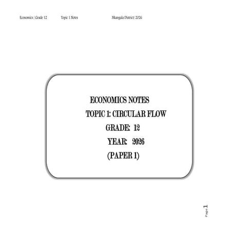 TOPIC 1 CIRCULAR FLOW NOTES.pdf.wwwwwwww | PDF
