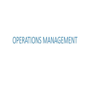 Operations management chapter: facility location | PPT