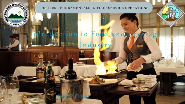 History of Food Service Industry | PPTX