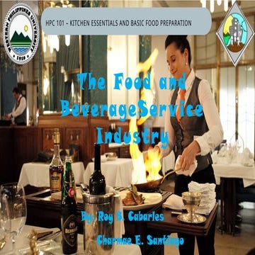 History of Food Service Industry | PPTX