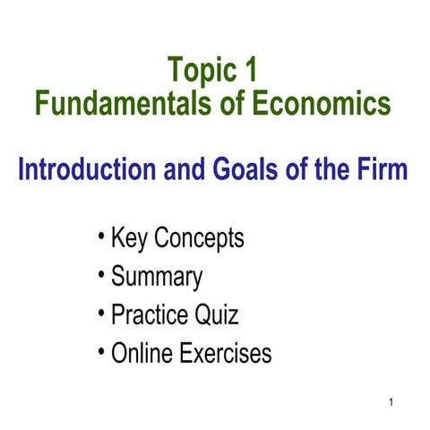 fundamentals of economics | PPT