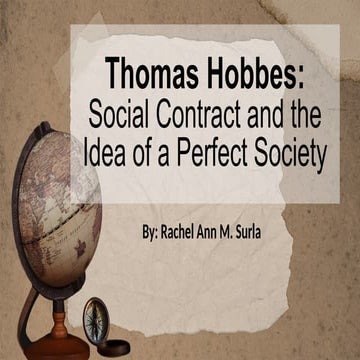 The Political philosophy of Thomas Hobbes | PPTX