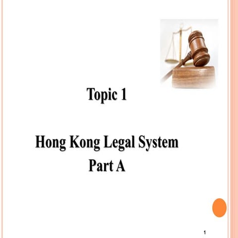 Topic 1_Hong Kong Legal System_Part A_Student.pdf | Legal Services ...