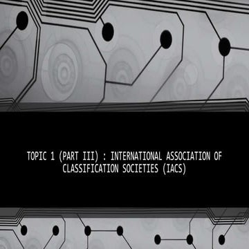 International Association of Classification Society - An Introduction ...