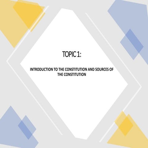 Topic 1_ INTRODUCTION TO THE CONSTITUTION AND SOURCES OF THE ...
