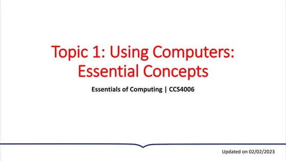 Characteristics of Modern computer | PPT | Computing | Technology ...