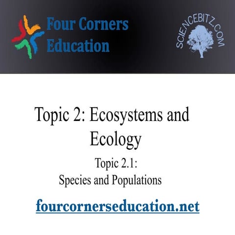 Topic 2.1 species and populations (fc) | PDF | Biological Sciences ...