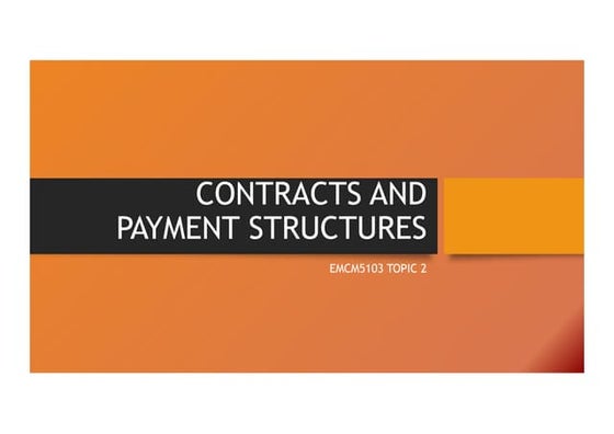 Types of Contract in Construction Management | PPT