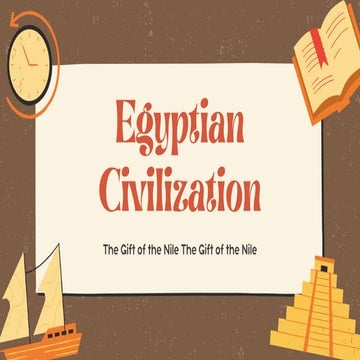 Topic2.4 (Egyptian Civilization) World History | PPT