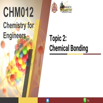 TOPIC 2 : chemical bonding chemistry for engineers | PDF