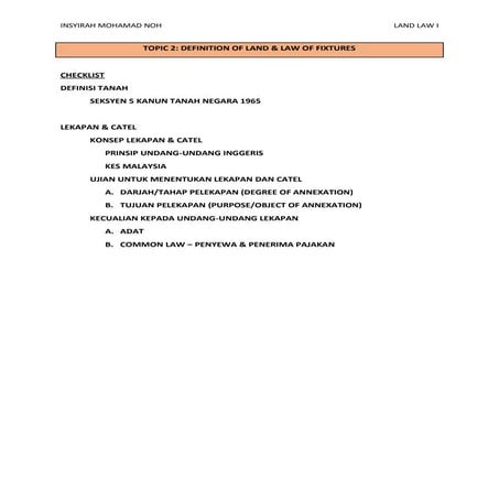 DEFINITION OF LAND | PDF