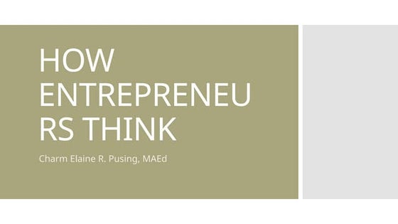 Entrepreneurship Chapter #1.ppt