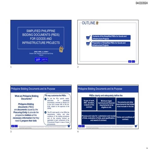 Topic 2 - Simplified Bidding Documents for Goods and Services and ...