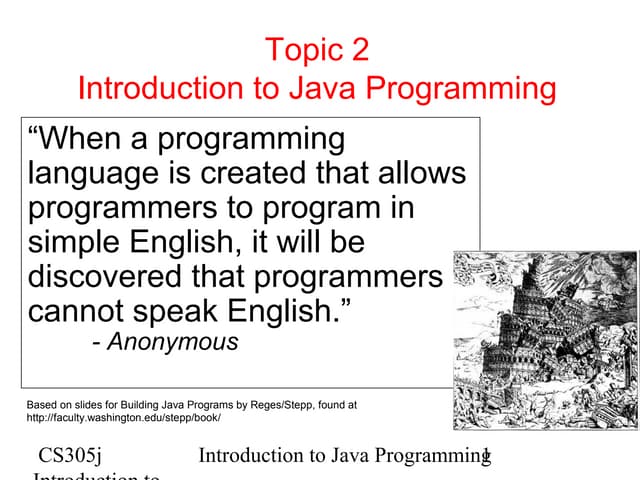 Introduction To Java Programming | Ppt