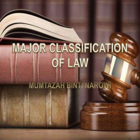 TOPIC 2 MAJOR CLASSIFICATION OF LAW.pptx