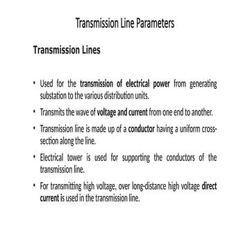 TOPIC 2A Transmission Line SLIDE LECTURE | PPTX