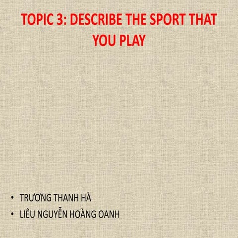 Topic 3 | PPT