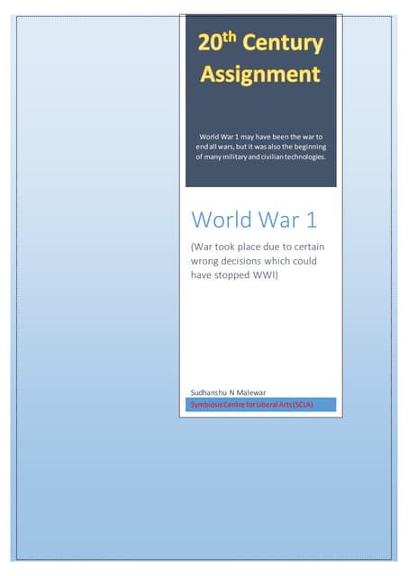 New Short summary -- World war 1 summary short --.pptx