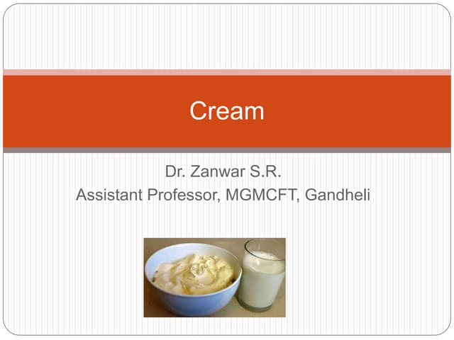 Cream separator - Cream separation in milk | PPTX