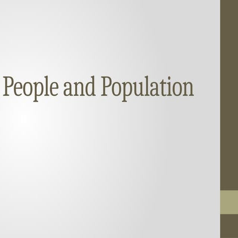PEOPLE AND POPULATION - PEOPLE AND EARTH’S ECOSYSTEM (MST-PEE) | PPTX
