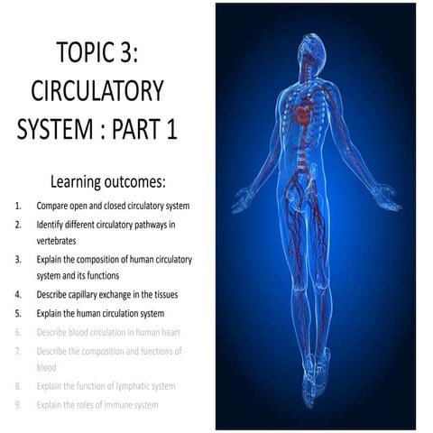 Topic 3 Circulatory System part 1 | PPTX