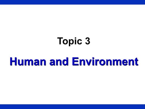 Human environment system ppt | PPTX