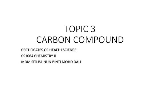 Carbons and Its Compound - PPT Class 10 | PPTX