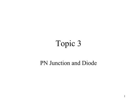 Pn junction diode | PPT | Physics | Science