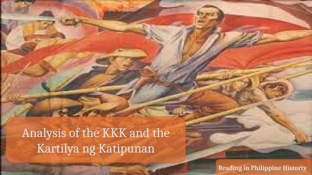 THE KKK AND KARTILYA NG KATIPUNAN PRESENTATION | PDF