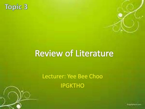 Review of related literature presentation | PPT