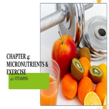 Vitamins and its classifications | PPTX