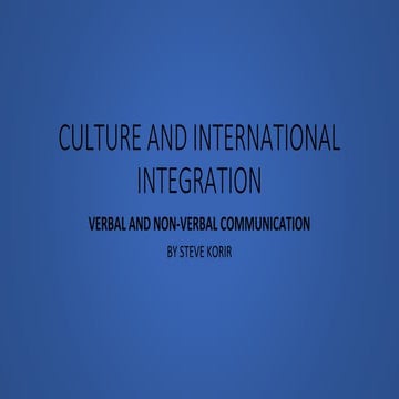 TOPIC 4.ppt verbal & non verbal communication | PPT