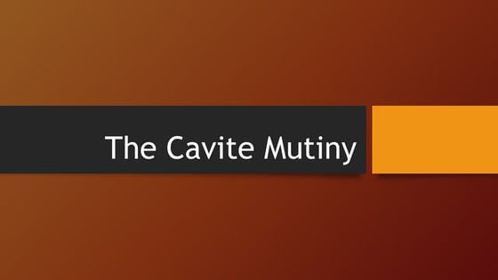 TOPIC-5-CAVITE-MUTINY.pptx | Christianity | Religion & Spirituality