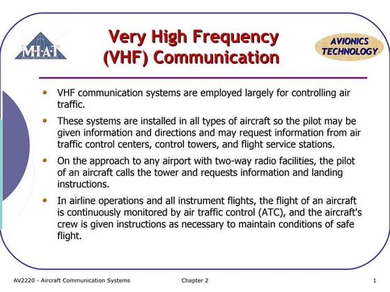 VHF Communication Basics Part 3 | PPTX | Radio Control | Hobbies & Interests
