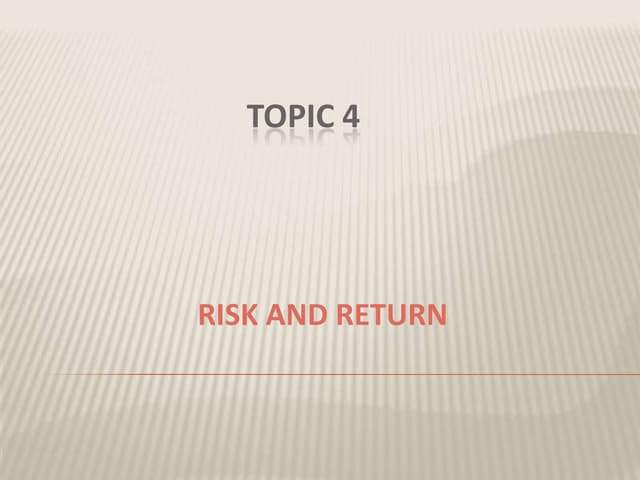 ChAPTER 8 Risk and Return.pdf