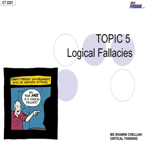 TOPIC 4 LOGICAL FALLACY IN CRITICAL THINKING | PPTX