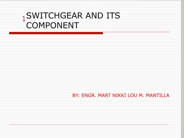 Basics of electrical control panel | PPTX
