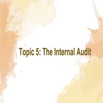 Topic 5 - The Internal Audit.pptx