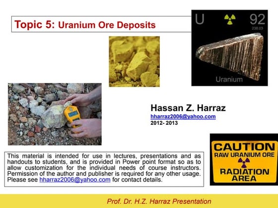 Uranium | PPT | Chemistry | Science
