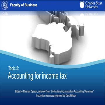 Topic 5 slides accounting for income tax | PPTX